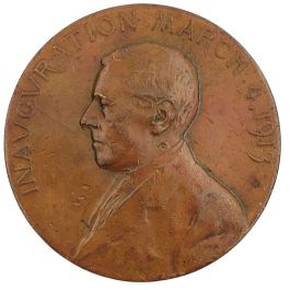 Woodrow Wilson first inauguration official bronze inaugural medal