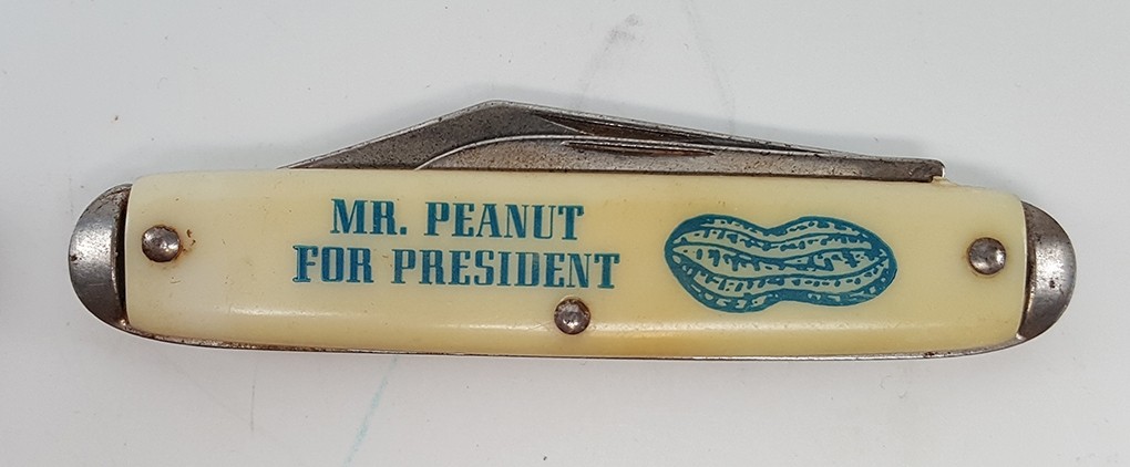 1976 Jimmy Carter Mr Peanut for President Pocket Knife